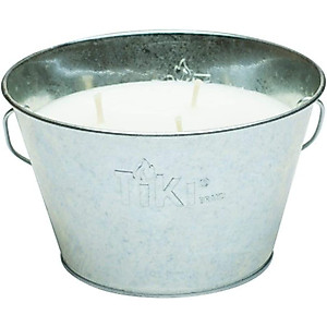 TIKI Brand Triple-Wick Galvanized Citronella Candle Bucket, 28 Ounce