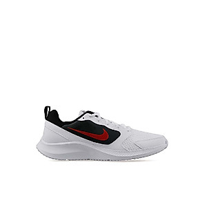 Nike men's Todos Running Shoe, White/Univ red-black, 10 Regular US