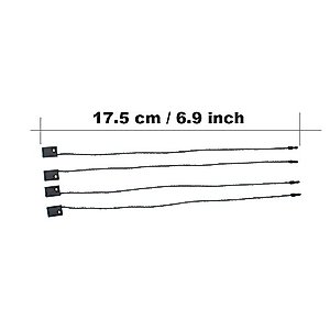 Hang Tag String Black 7" 1000Pcs Nylon Snap Lock Pin Loop Fastener Hook Ties Easy and Fast to Attach by Renashed