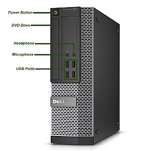 Dell OptiPlex 7020 SFF Computer Desktop PC, Intel Core i7 3.4GHz Processor, 8GB Ram, 240GB SSD Drive, WiFi & Bluetooth, HDMI, NVIDIA GT 1030 2GB DDR5, Keyboard and Mouse, Windows 10 (Renewed)
