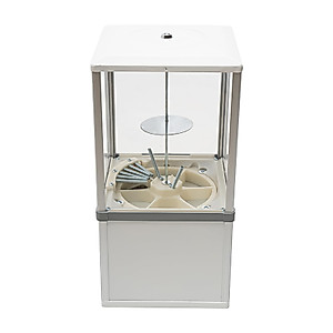 Gdrasuya10 Vending Machine, Gumball Dispenser Machine Huge Load Capacity Gumball Bank High Security Toy Vending Machine for 1.77-1.97in Gumballs/Toys, 25 Cents Coin (White)