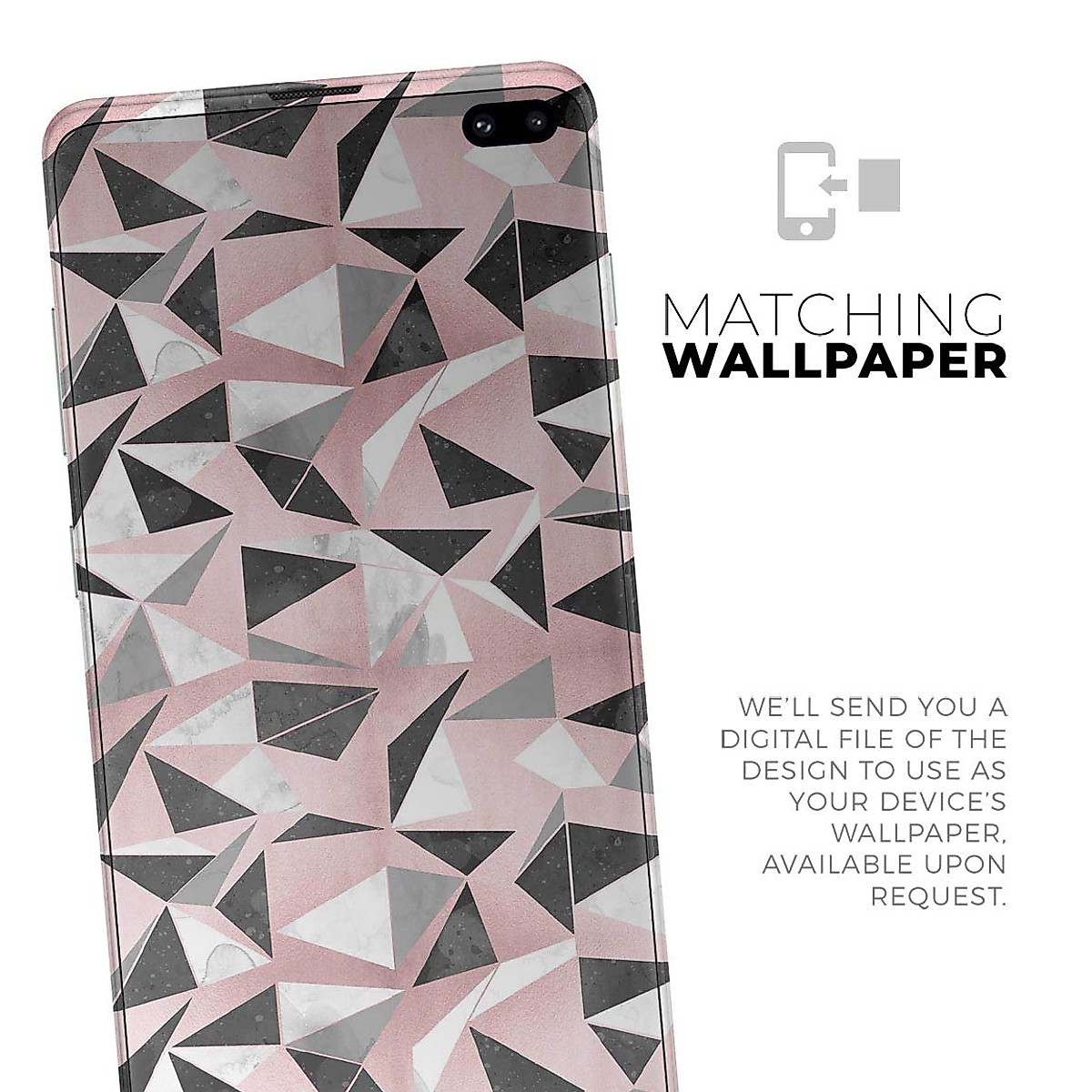 DesignSkinz Karamfila Marble & Rose Gold v13 Protective Vinyl Decal Wrap Skin Cover Compatible with The Samsung Galaxy S20 (Screen Trim & Back Glass Skin)