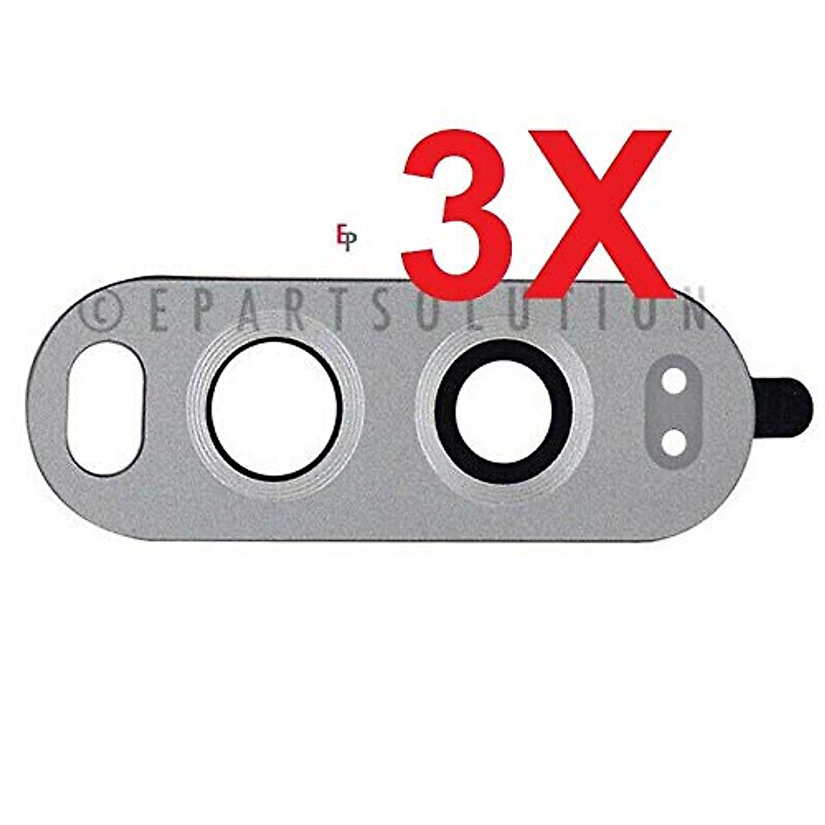 ePartSolution Lot of 3 Replacement for LG V20 F800L H910 H915 H990 LS997 US996 VS995 Rear Main Back Camera Lens Cover Glass USA (Silver)