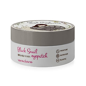 Black Snail Eye Gel Patches Moisturize & Reduce Wrinkle, Elastic Skin with Gold and Collagen, 30 Pairs