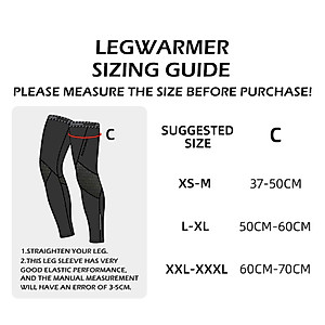 ROCKBROS Cycling Leg Warmers Thermal Long Leg Sleeves for Men Women Legwarmer