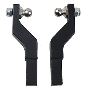 2PCS HIRCQOO 1/10 RC Decorations Accessories Metal Tow Trailer Drop Hitch Receiver Compatible with Traxxas TRX-4 Tamiya CC01 Axial SCX10 D90 Redcat HSP 90046 D110 1/10 RC Crawler