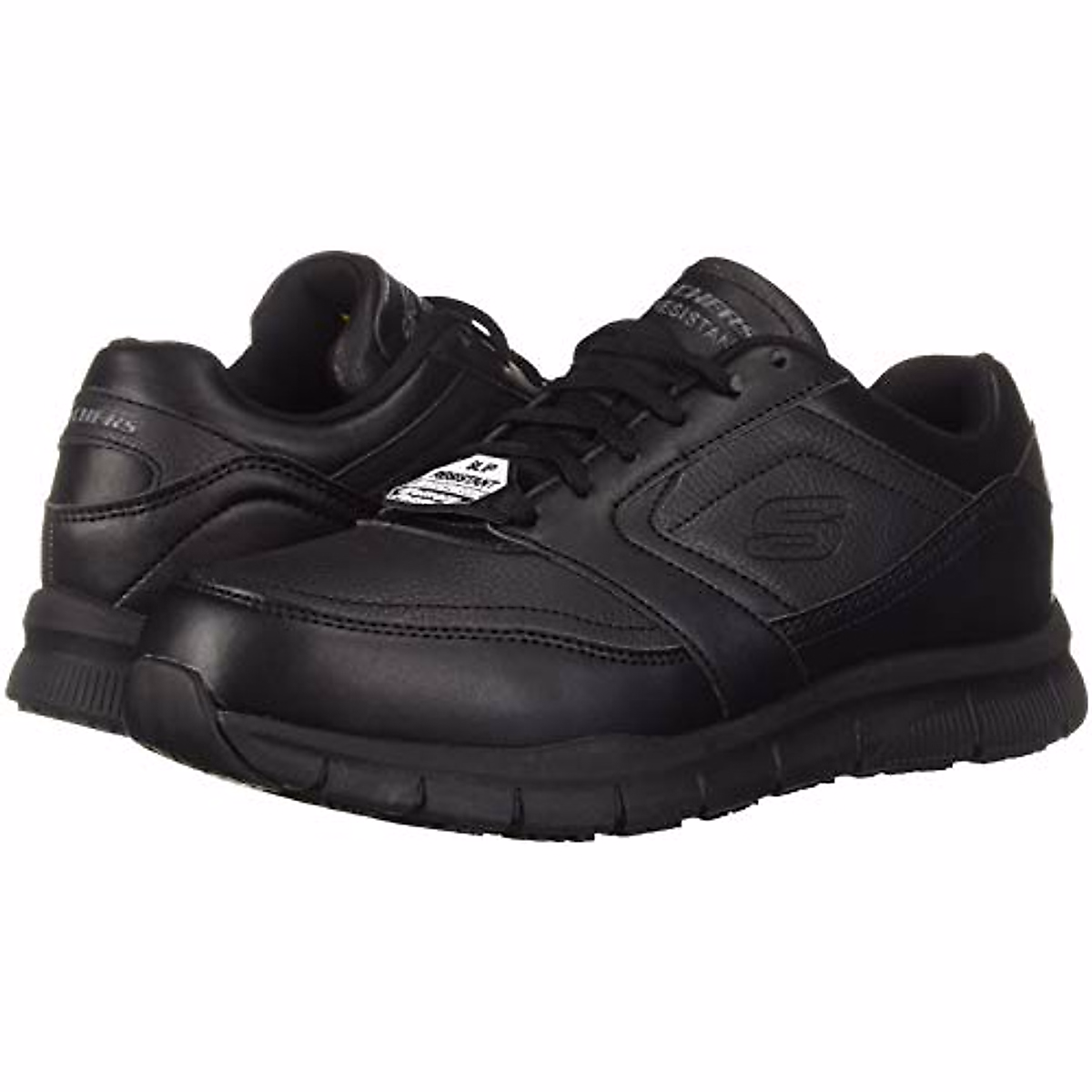 Skechers mens Nampa Food Service Shoe, Black, 10.5 US