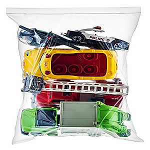 [ 50 Bags ] 8 Gallon X-Large Jumbo Storage Bags, Reclosable Clear Thick Plastic Freezer Meat Bags, 20" x 24" Extra Large Size for Clothes, Travel, Moving, Storage, & Organization