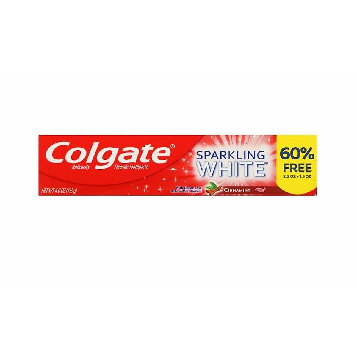 (Pack of 3) Colgate Sparkling White Cinnamint Gel Toothpaste 4 Oz