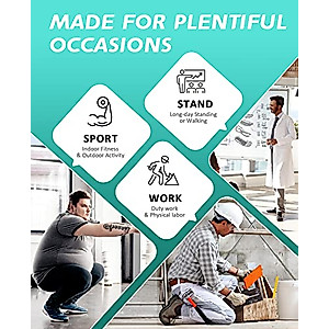 TANSTC High Arch Support Insoles for Shoes - Reduce Foot Pain, Improve Balance, and Provide Shock Absorption