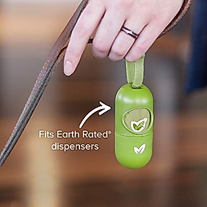Earth Rated Compostable Dog Poop Bags, Ultra Thick and Leak Proof Dog Waste Bags, Unscented, 60 Count