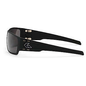 Gatorz Eyewear Specter Sunglasses - Black Aluminum Frame with Black Logo Smoked Lens