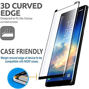 STARSHOP Samsung Galaxy S8 Plus Case, with [Tempered Glass Screen Protector Included] Military Grade Shockproof Dual Layer Protective Phone Cover with Metal Ring Kickstand - Navy