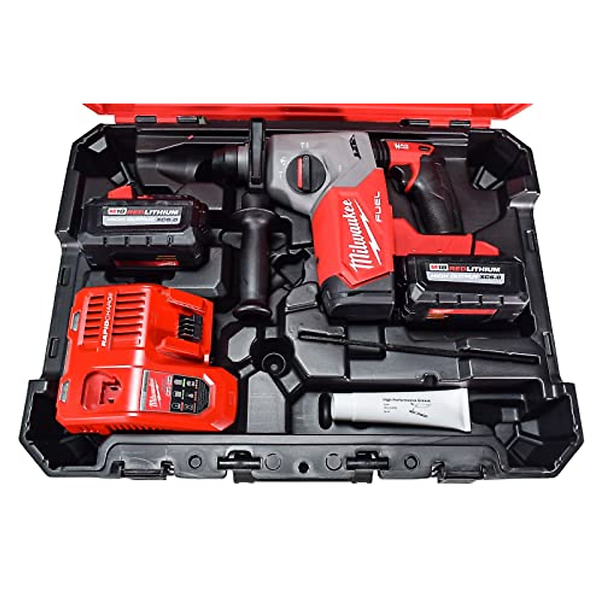 Milwaukee 2912-22 M18 FUEL Brushless Lithium-Ion 1 in. Cordless SDS Plus Rotary Hammer Kit (6 Ah)