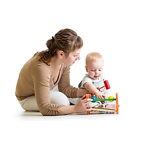 Multicolored Replacement Ball Set (1.75") for Pound A Ball Baby Hammering & Pounding Toys | Durable, Crush-Proof Plastic Balls Perfect for Toddler Pound A Ball Toy & Baby Ball Drop Toys | 6 Ball Set