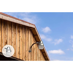 Lithonia Lighting OALS10 Outdoor LED Area Light with Photocell Dusk-to-Dawn, Gray