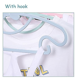 XIANGBINXUAN Kids Hangers Plastic Hanger, Lightweight Dress Hanger with Hook Cute Bow Space Saving Clothes Hanger Strong Durable - Great As Toddler or Infant Clothes Hangers (Beige 30pcs)