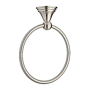 Amazon Basics Modern Towel Ring, S-Shape, 6.3-inch Diameter, Satin Nickel