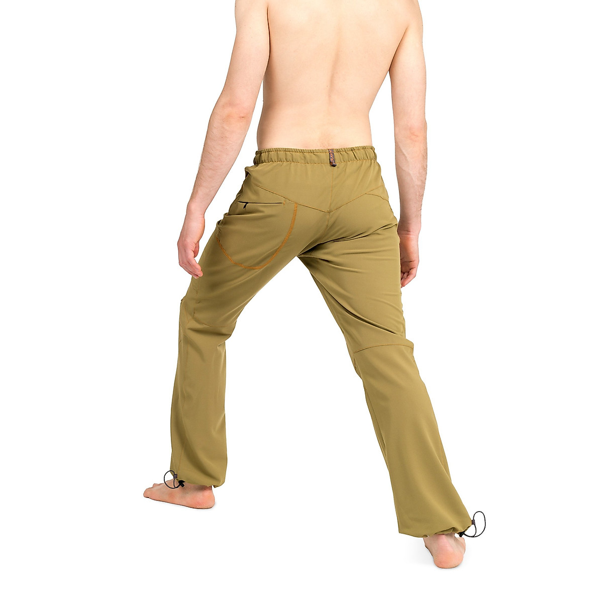 Ucraft "Xlite Rock Climbing, Bouldering and Yoga Pants. Lightweight, Stretching, Breathable (Size M, Color Mustard)