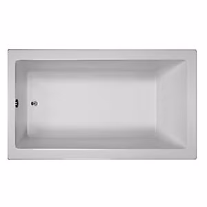 Reliance Baths R7236ISS-W-LT Integral Skirted 76 x 36 in. Soaking Bathtub with End Drain, White Finish
