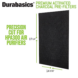 Durabasics Pre-Filters for Honeywell HPA300 Replacement Filters, Honeywell Prefilter A, Honeywell Filter A, Prefilter for Honeywell Air Purifier, Honeywell Pre Filter Replacement, HRF-AP1-4 Pack