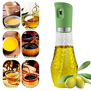 Ihvewuo- Oil Sprayer 260ml Refillable Oil Spray Bottle Glass Olive Oil Sprayer Mister Portable Oil Vinegar Spritzer Sprayer Bottle Oil Dispenser Mister Kitchen Gadgets for Cooking Baking