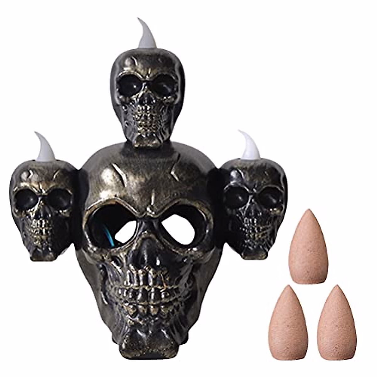 ABOOFAN 1 Set Haloween Smoke Horror Skeleton LED Candlelight Aromatherapy Decor Light Halloween Decor