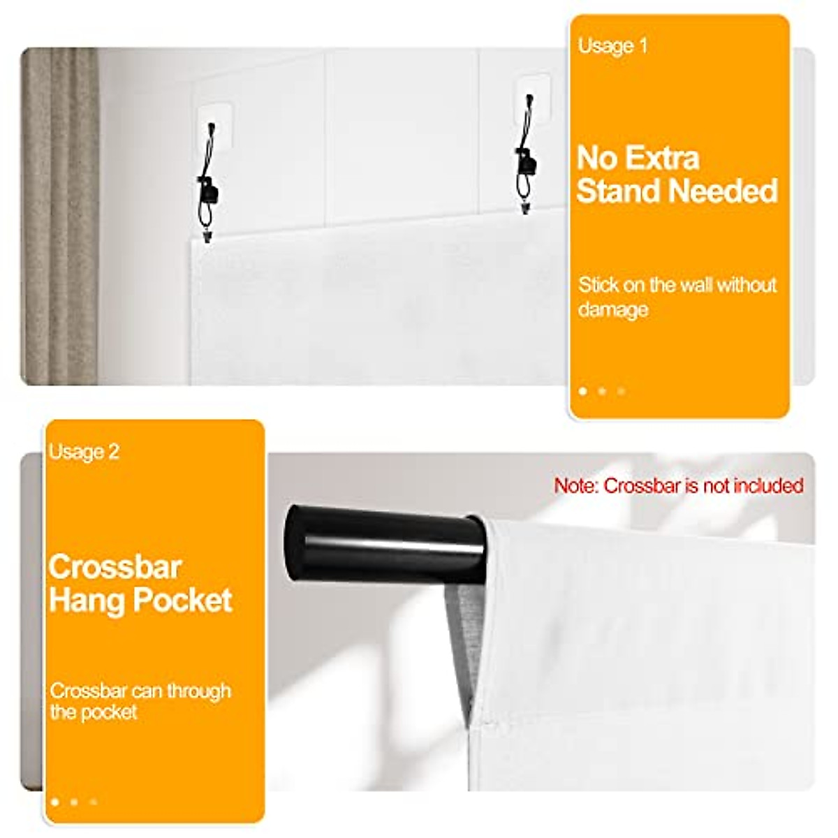 EMART 8.5X10FT White Backdrop Background for Photography, Pure Polyester Backdrop, White Screen Sheet for Photoshoot Background, Photo Booth Studio, YouTube Video, Party Curtain - Wall Mounted