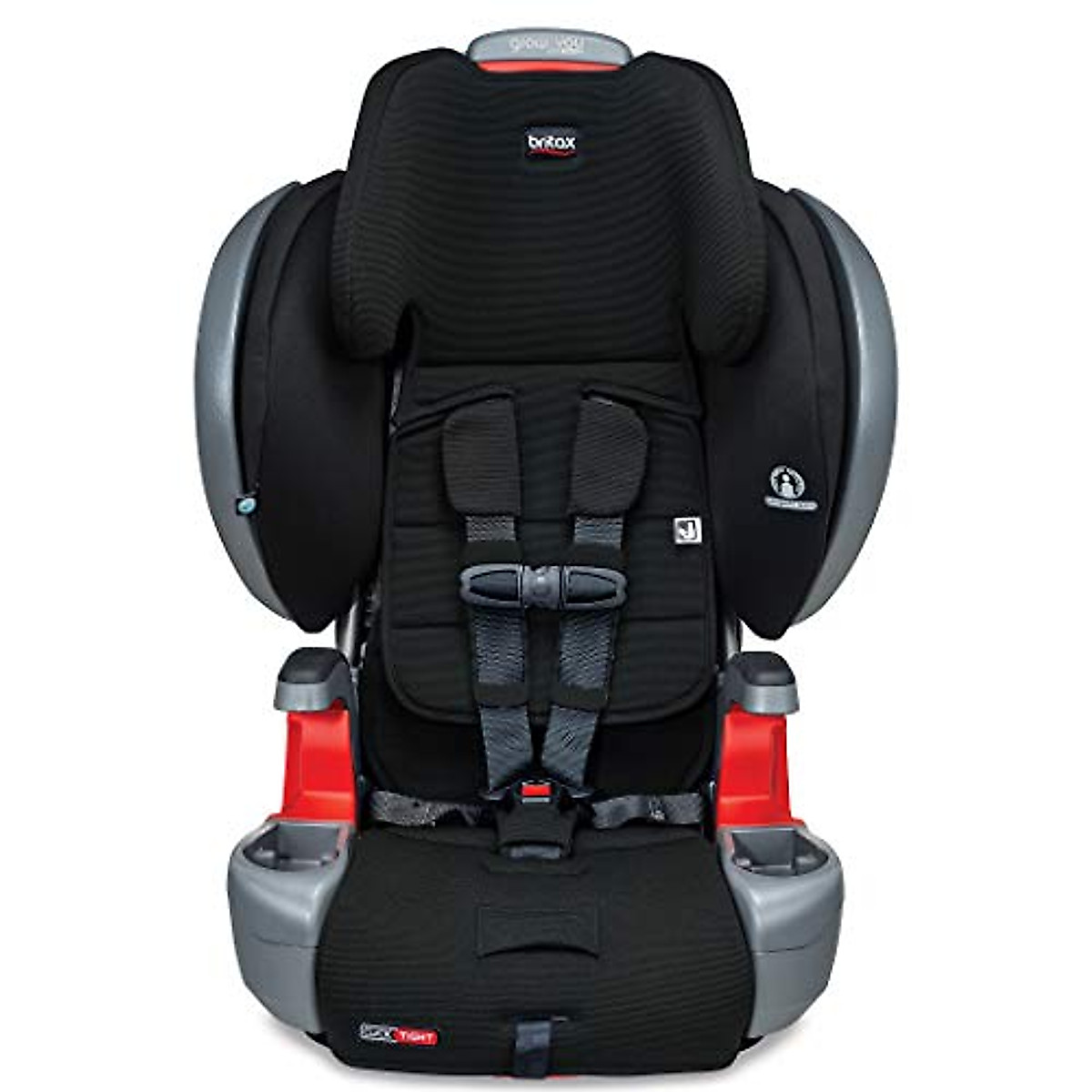 Britax Grow with You ClickTight Plus Harness-2-Booster Car Seat, Jet Safewash Fabric
