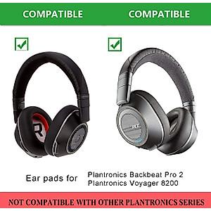 Voyager 8200 Ear Pads Cushions Replacement Compatible with Plantronics Voyager 8200 UC/Plantronics Backbeat Pro2 Headphone,Ear Muffs Memory Foam Earpads