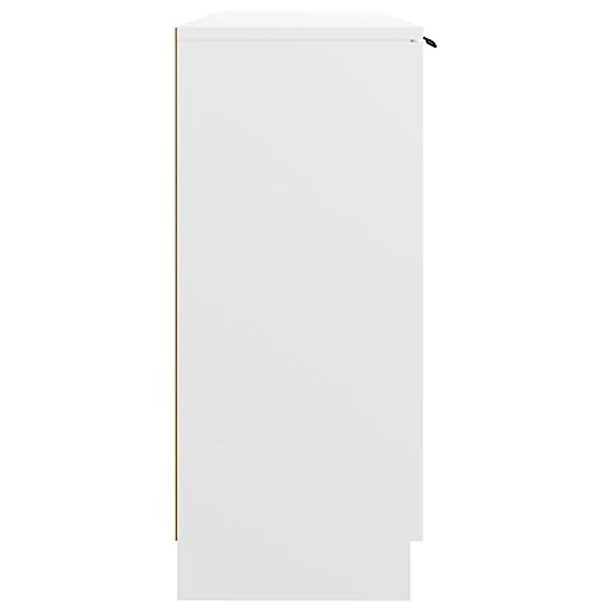 loibinfen Sideboard Buffet Server Storage Cabinet with 3 Doors, Console Table Home Kitchen Sideboard Dining Room Furniture Entryway Cupboard, White 35.6"x11.8"x27.6" -AA