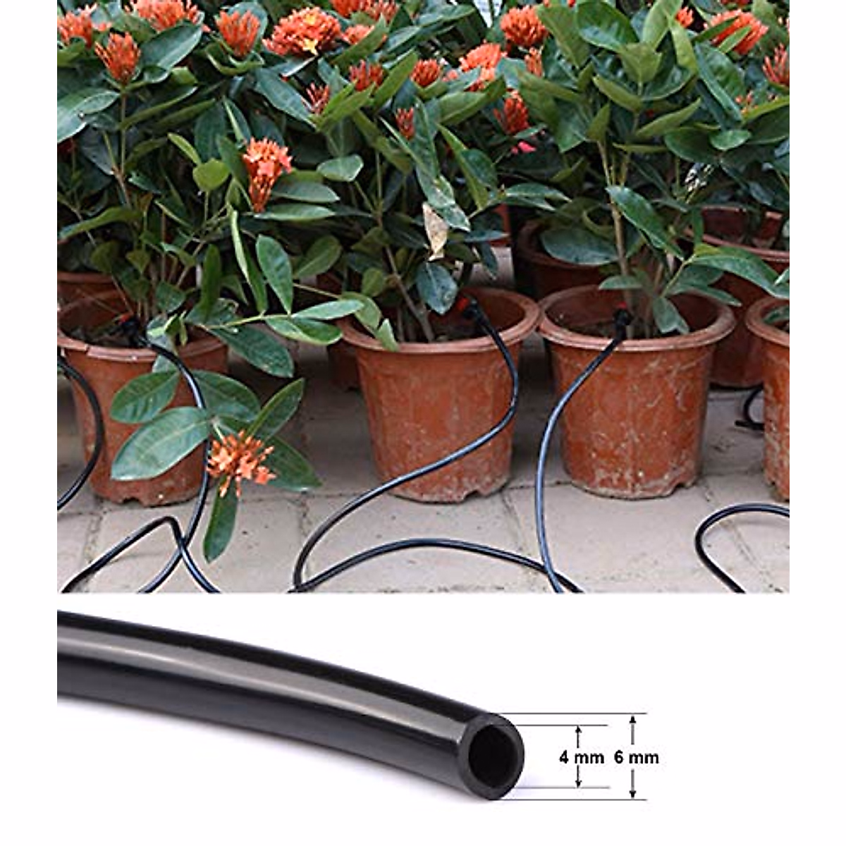 KDIFIX for Adjustable Automatic Micro Irrigation Kits,Drip Irrigation,Garden Irrigation System,DIY Plant Watering System for Garden Greenhouse, Flower Bed,Patio,Lawn(30M 149PCS)