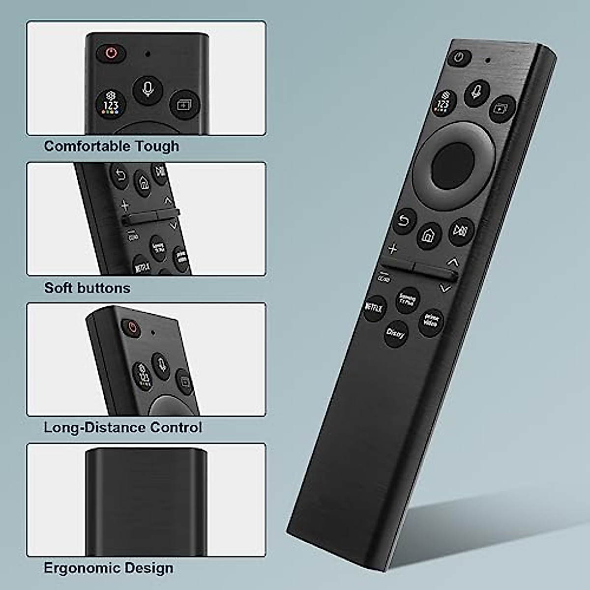 BN59-01385A Voice Remote Replacement for Samsung Smart TV Remote, Compatible with Smasung Frame TV Remote, for Most 2018 to 2023 Smasung Crystal UHD QLED The Frame QLED 4K 8K Smart TV