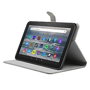 YOYOYX Case for Amazon Kindle Fire 7 Tablet (2022 Release-12th Generation), Slim Folding Premium PU Leather Protective Case Stand Shell Shockproof Soft TPU Cover, Book Lover Quote