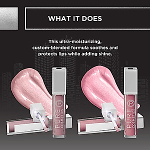 Pure Cosmetics Pure Illumination Light Up Lip Gloss Bundle, Shimmer & Oopsy Daisy