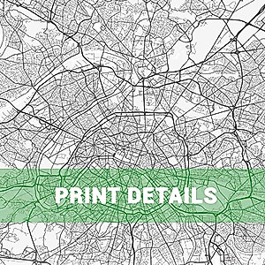 Dear Mapper Paris France View Abstract Road Modern Map Art Minimalist Painting Black and White Canvas Line Art Print Poster Art Print Poster Home Decor (Set of 3 Unframed) (16x24inch)