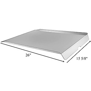 SafBbcue Drip Tray Replacement for All Z Grills 700 Series ZG700 7002B 7002E 700D 700E Drip Pan Heat Baffle Grill Parts