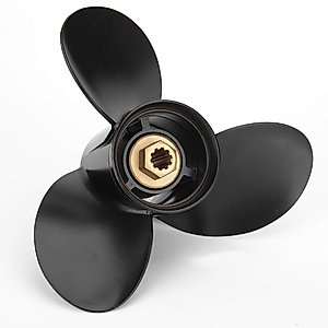 Jason Marine 10 3/8 x 13 (10 Spline Tooth) OEM Parts No.48-19640A40 Upgrade Aluminum Boat Outboard Moto Propeller fit Mercury Engines 9.9/15/18/20/25HP, RH