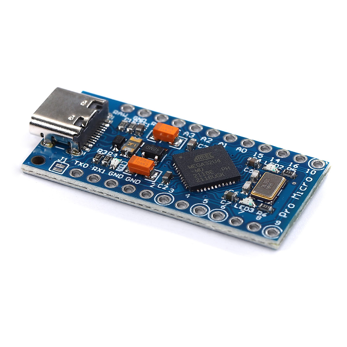 Teyleten Robot Type-C Pro Micro Atmega32U4 5V 16MHz Module Board Micro USB Pro Micro Development Board Micro Controller 3pcs