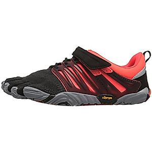 Vibram Women's V-Train Cross-Trainer Shoe, Black/Coral/Grey, 36 EU/6 M US