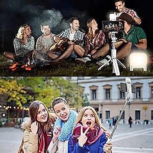 Selfie Stick with Fill Light, Tupwoon Extendable [42 Inch] Selfie Stick with Detachable Remote, Portable Phone Tripod Stand, Compatible with iPhone 14/13/12/11, Samsung Google Smartphones