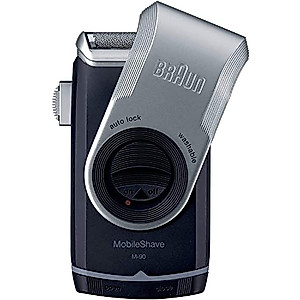 Braun Pocket M90 Rasierer Stainless Steel Battery Powered Shaver
