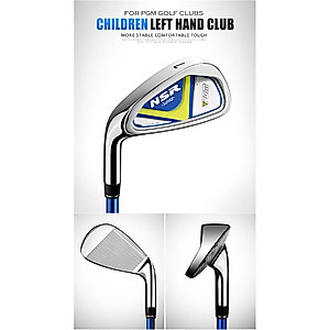 #7#9 Junior Golf Club Irons, Left Handed Kids Golf Clubs, Boys Girls Golf Irons (Blue,#7 (5-8 Y))