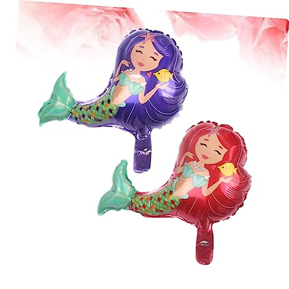 JOINPAYA Aluminum Foil Balloons 2pcs birthday balloon party decoration latex balloon mermaid balloon Baby mini decorate Deflatable Balloons
