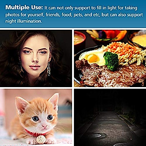 OURRY Selfie Clip on Ring Light, Mini Rechargeable 9 Level Adjustable Brightness Light with 32 LED, 2-8 Hours, USB Flash Lighting for iPhone/Android Cell Phone Photography,Video, Vlogging - Pink