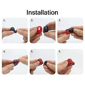 JNSA Compatible with Google Pixel Buds Pro Earbuds Cover Anti-Slip Covers Tips Ear Gels Accessories, Fit in The Charge case, 5 Color 5 Pairs Anti Slip