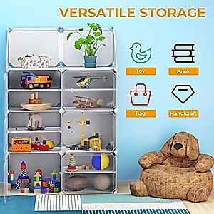 NiHome Stackable Shoe Organizer with Doors - Holds 24 Pairs, Expandable Closet Shoe Rack, Plastic Cabinet with Free-Standing Design for Home, Office and Garage Storage (White)