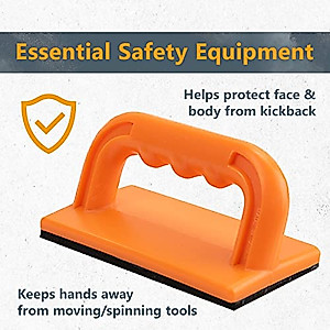 POWERTEC 71032 Safety Push Block Set for Woodworking, Table Saws, Jointers and Router Tables, Orange Color, 2-Pack