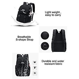 JiaYou Teen Girls Casual Backpack High Middle School Daypack Women Daily Travel Laptop Bag(2# Purple,35 Liters)