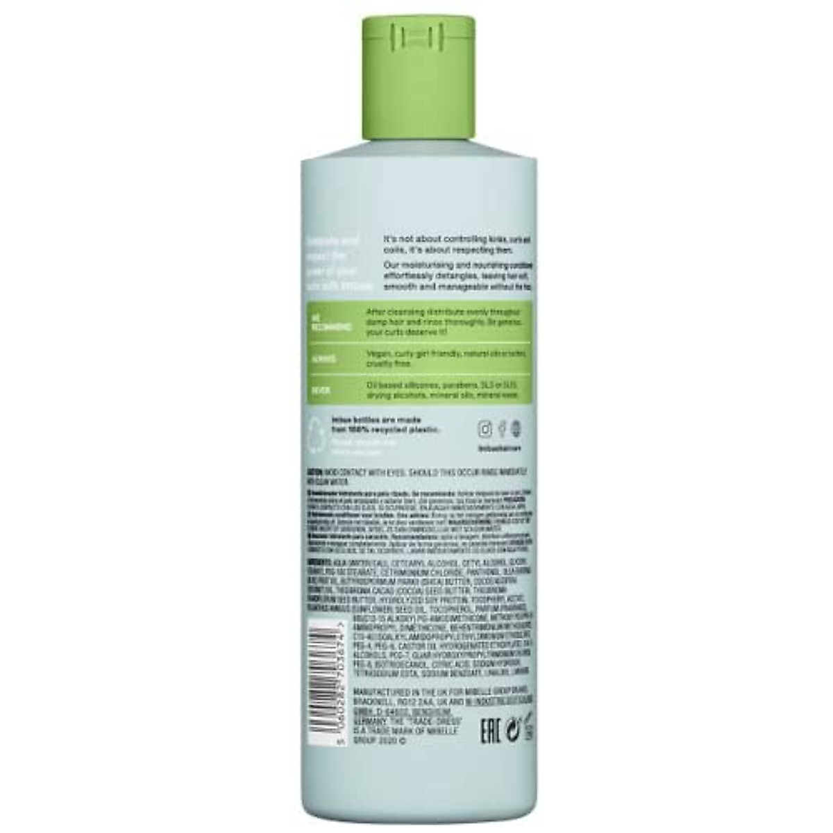 Imbue Curl Respecting Hair Conditioner 13.53 Fl Oz. Formulated with Coconut Oil, Cupuaçu Seed Butter, Olive Oil. Detangle and Nourish. (1 Pack)